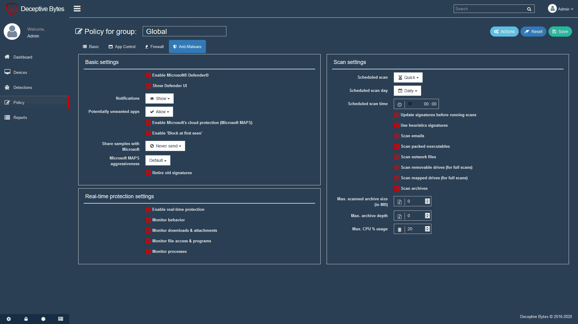 Deceptive Bytes integrated Windows Defender & Firewall to its platform ...